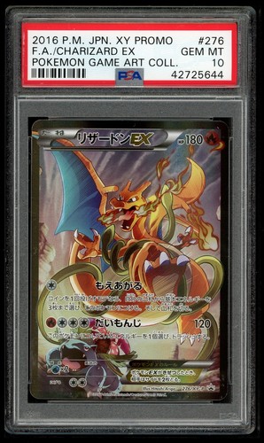 Pokemon Japanese Promo XY 276/XY-P Charizard EX Art Book 2016 PSA 10 ...