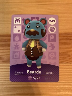 Animal Crossing Amiibo Card Beardo | eBay