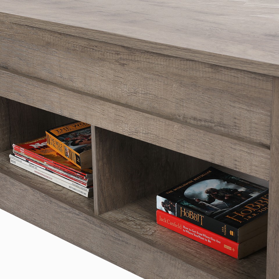 Lift Top Coffee Table w/Hidden Storage Compartment Open Shelf for ...