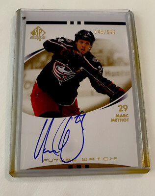 SP Authentic Future Watch, Autographed, Marc Methot, Blue Jackets,#209 ...
