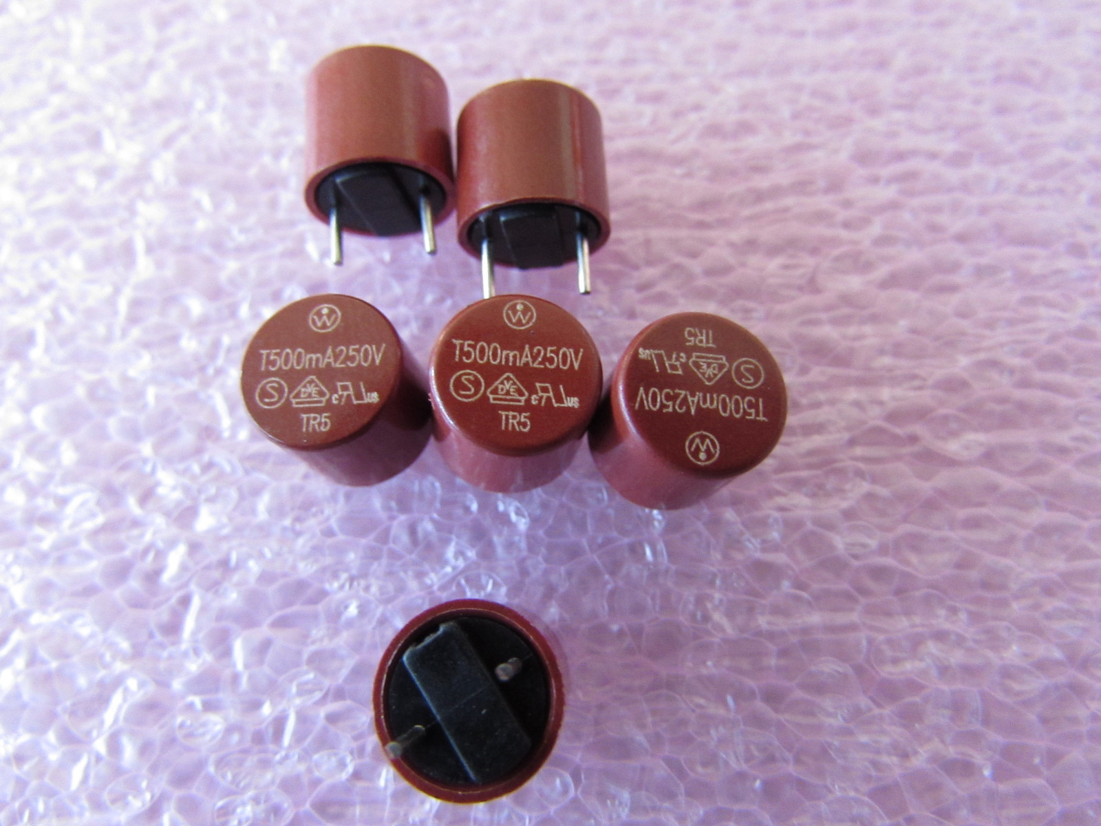 WICKMANN FUSE T-LAG T500ma 250V UL TR5, 374 Series Radial Can Vertical ...