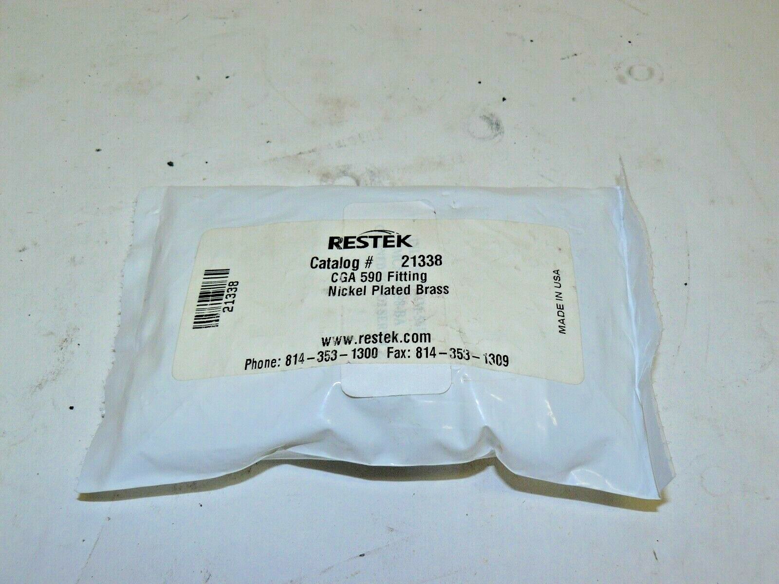 Restek 21338 CGA 590 Fitting Nuts Nipples Internal Frit 1/4" Nickel ...