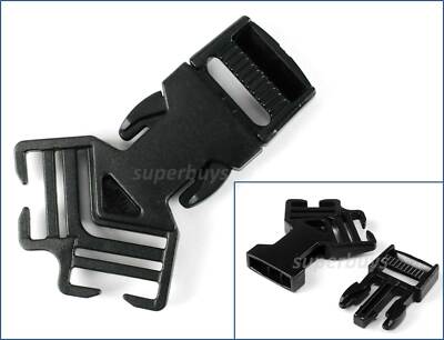 20mm Three 3 Way Multi Point Side Quick Release Buckle Clip Strap Cord ...