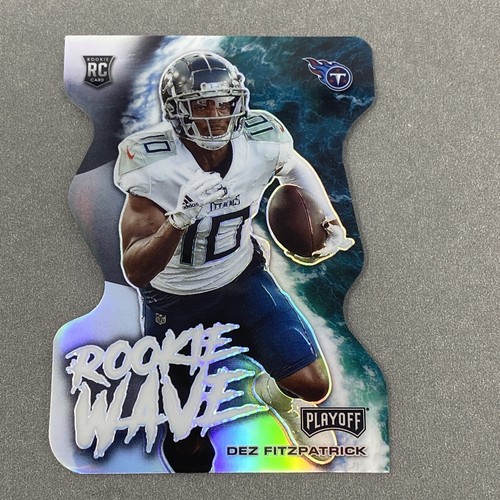 Dez Fitzpatrick Rookie Wave SILVER PRIZM Die-Cut 2021 Playoff RW-DFI ...