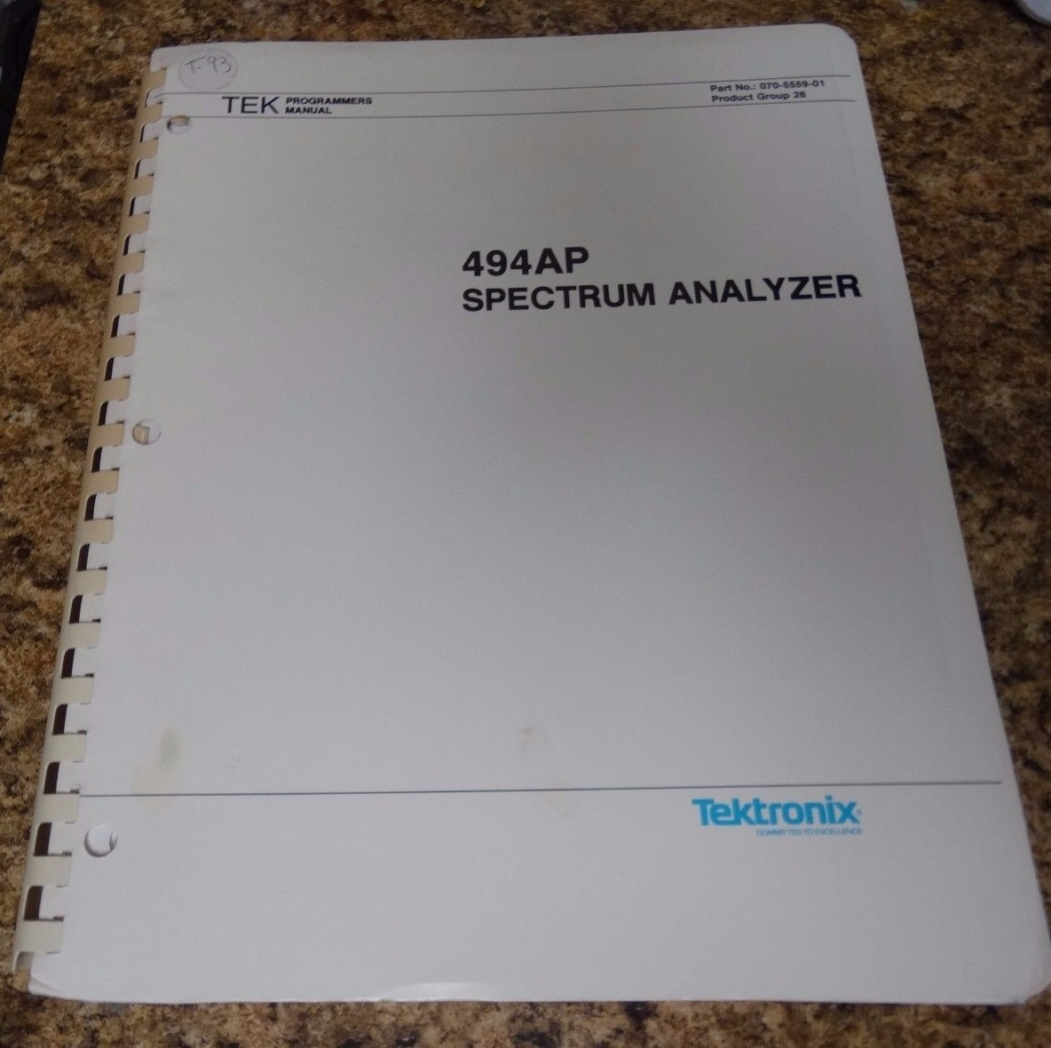 Tektronix 494P Programmer Manual | eBay