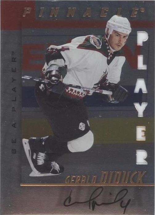 1997-98 Pinnacle Be A Player - Gerald Diduck #55 Die-Cut Autographs (AU ...