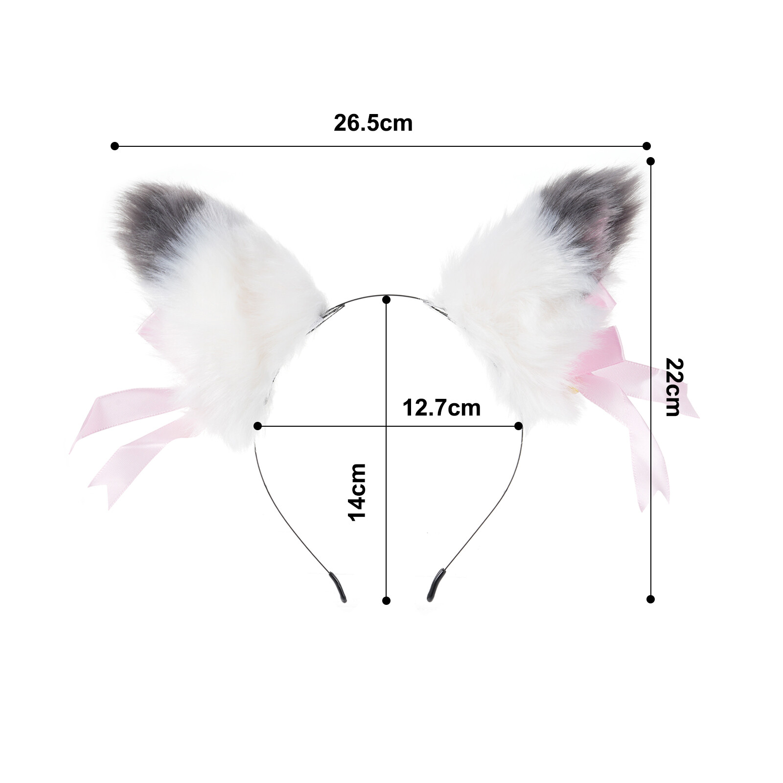 Plush Fox Ear Hair Clip Headband Hair Accessory Cute Furry Fox Ear ...