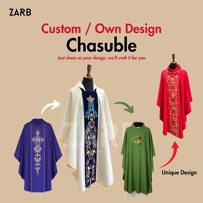 Custom Liturgical Chasuble Design | Handcrafted Clergy Vestments | Your ...