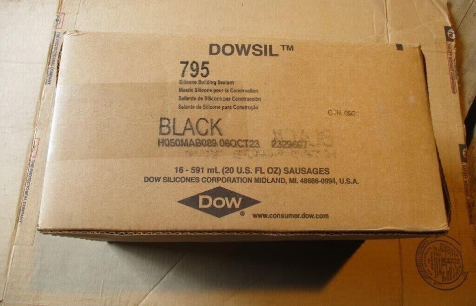 Dow Corning 795 Silicone Buliding Sealant 20 OZ Sausage BLACK | eBay