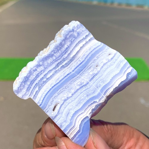 52G Natural Blue striped agate Crystal Chunks piece form Mineral ...
