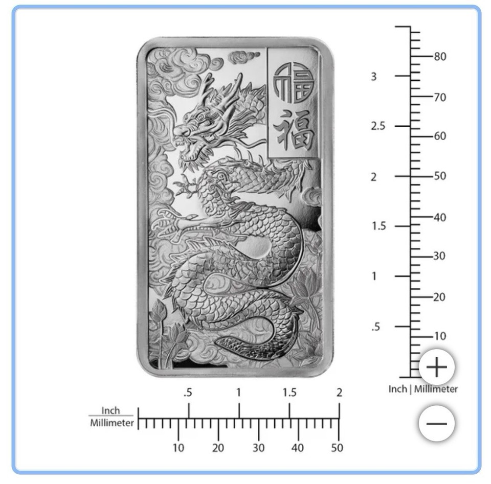10 oz Silver Bar PAMP Good Luck Dragon | eBay