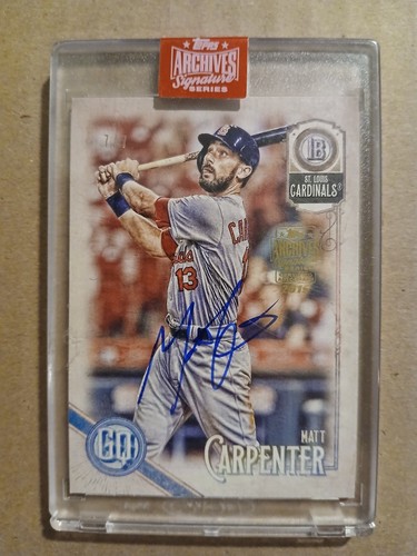 Matt Carpenter 2019 Topps Archives Signature Series On Card Auto 7/7 | eBay