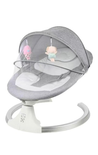 Baby Electric Swing Chair with Remote Control, Music & Toys – Grey ...