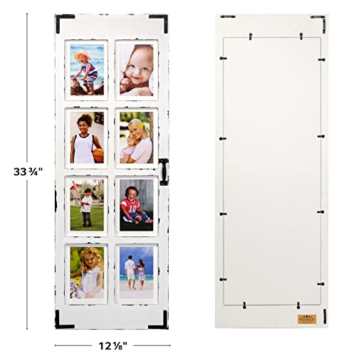 Window Picture Frame Holds Eight 4x6 or 5x7 Photos: Ready to Hang ...