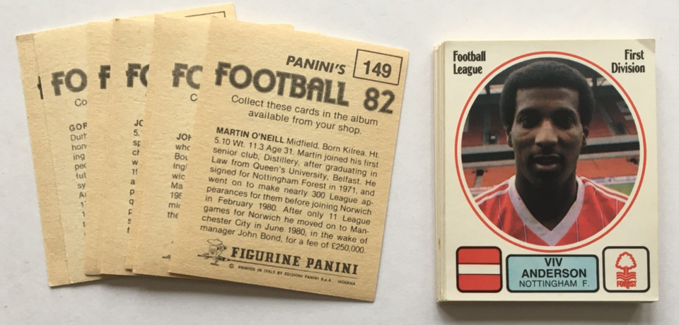 Panini Football 82 Stickers - Complete Your Collection (£1 Per Sticker ...