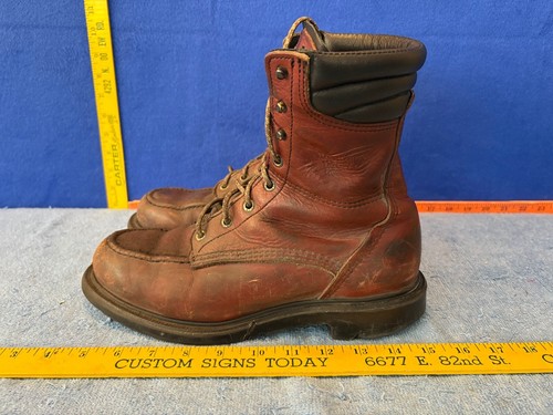 Red Wing 402 Brown Leather Moc Toe Supersole Boots Men’s size 8.5 E2 | eBay