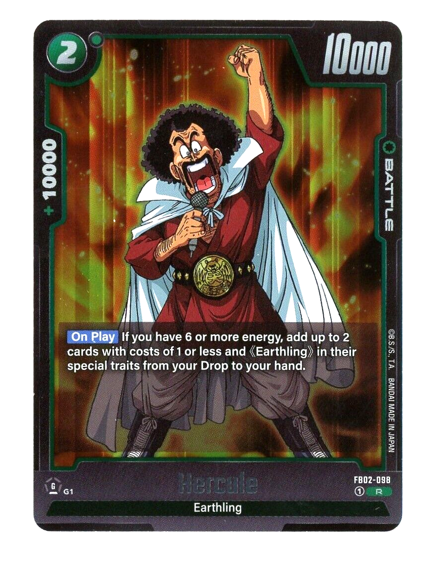 Dragon Ball Super Fusion World Blazing Aura Hercule #FB02-098 | eBay