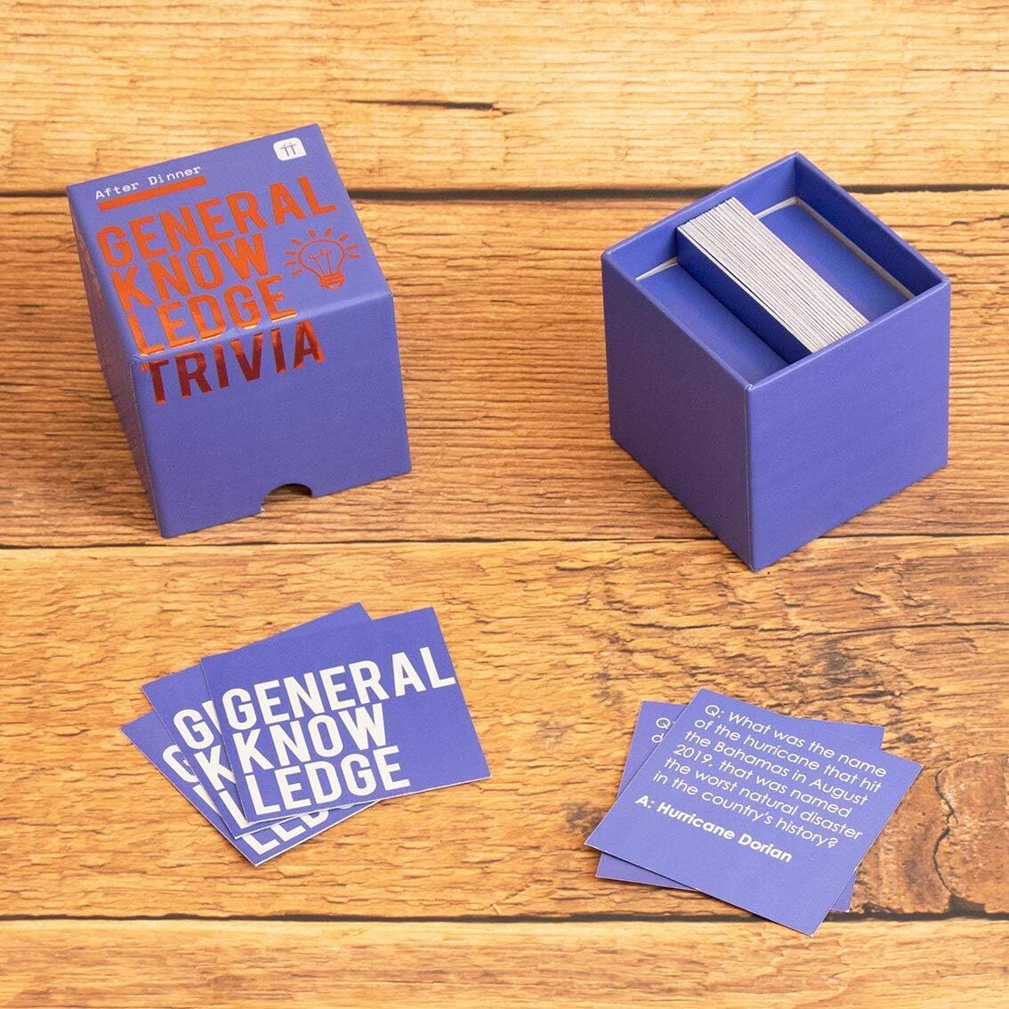 General Knowledge Trivia Quiz Question Cards | After Dinner Table Game ...
