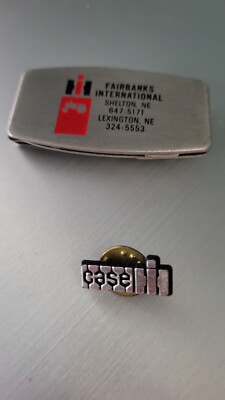 VINTAGE Case IH Pin, IH 150th Keychain, Zippo Money Clip Knife File Set ...