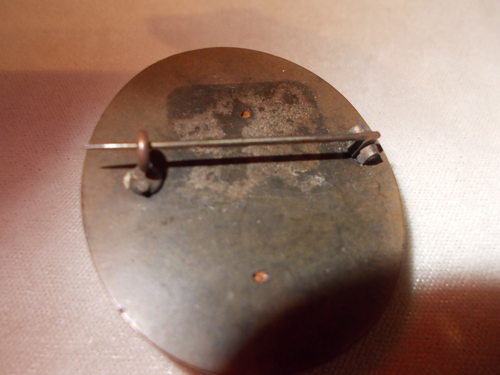 GUTTA PERCHA Victorian Broach, Mourning (Venus with Cupid) estate pin ...