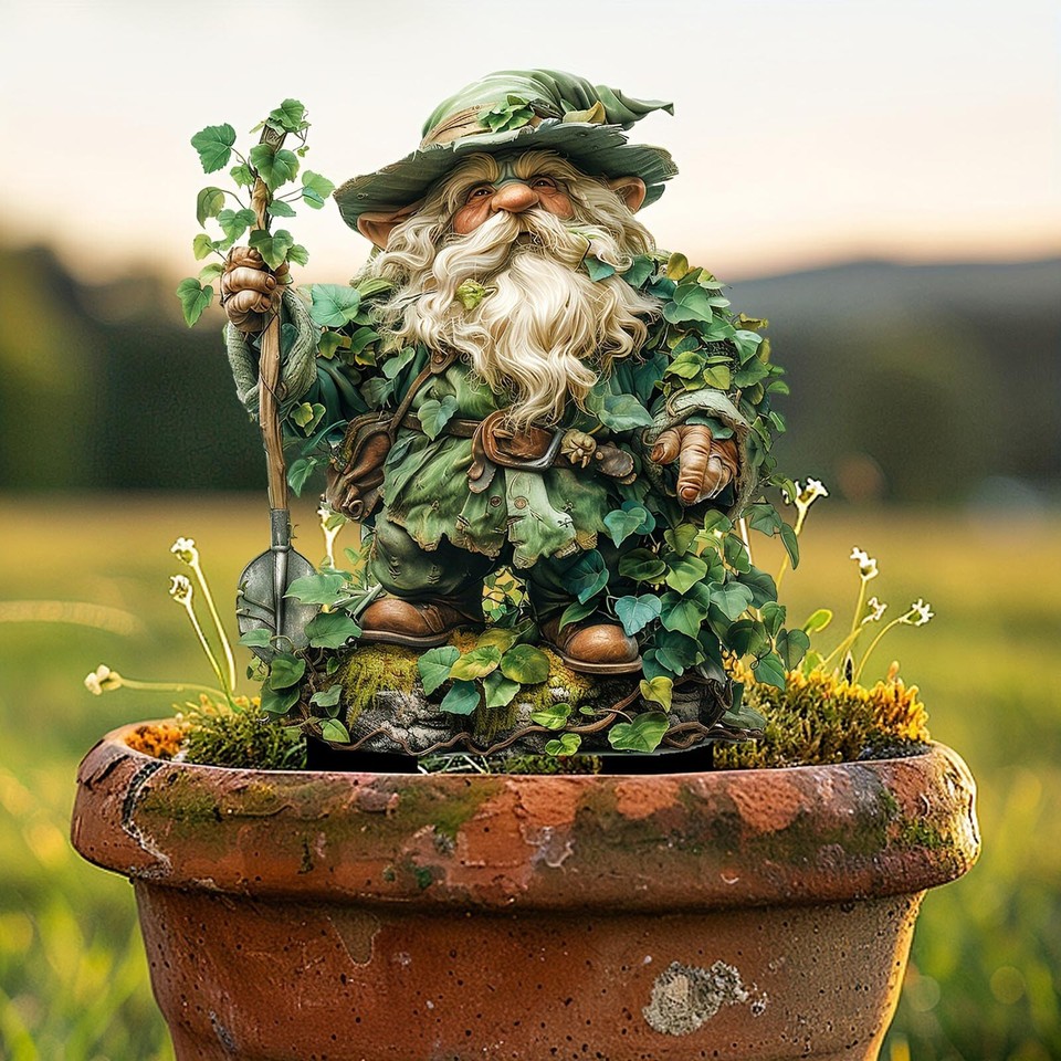 Tree Man Fairy Earth Statue Whimsical Garden Fairy Stakes | Tree Man ...