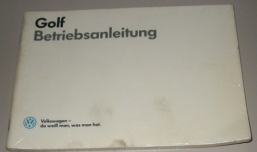 Betriebsanleitung Handbuch VW Golf II 2 19E GT GTI Syncro TD + Diesel ...