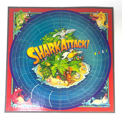 Vintage 1988 Milton Bradley SHARK ATTACK Board Game ** REPLACEMENT ...