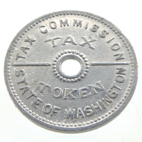Tax Commission State of Washington Tax Token Laws 1935 10 Cents or Less ...