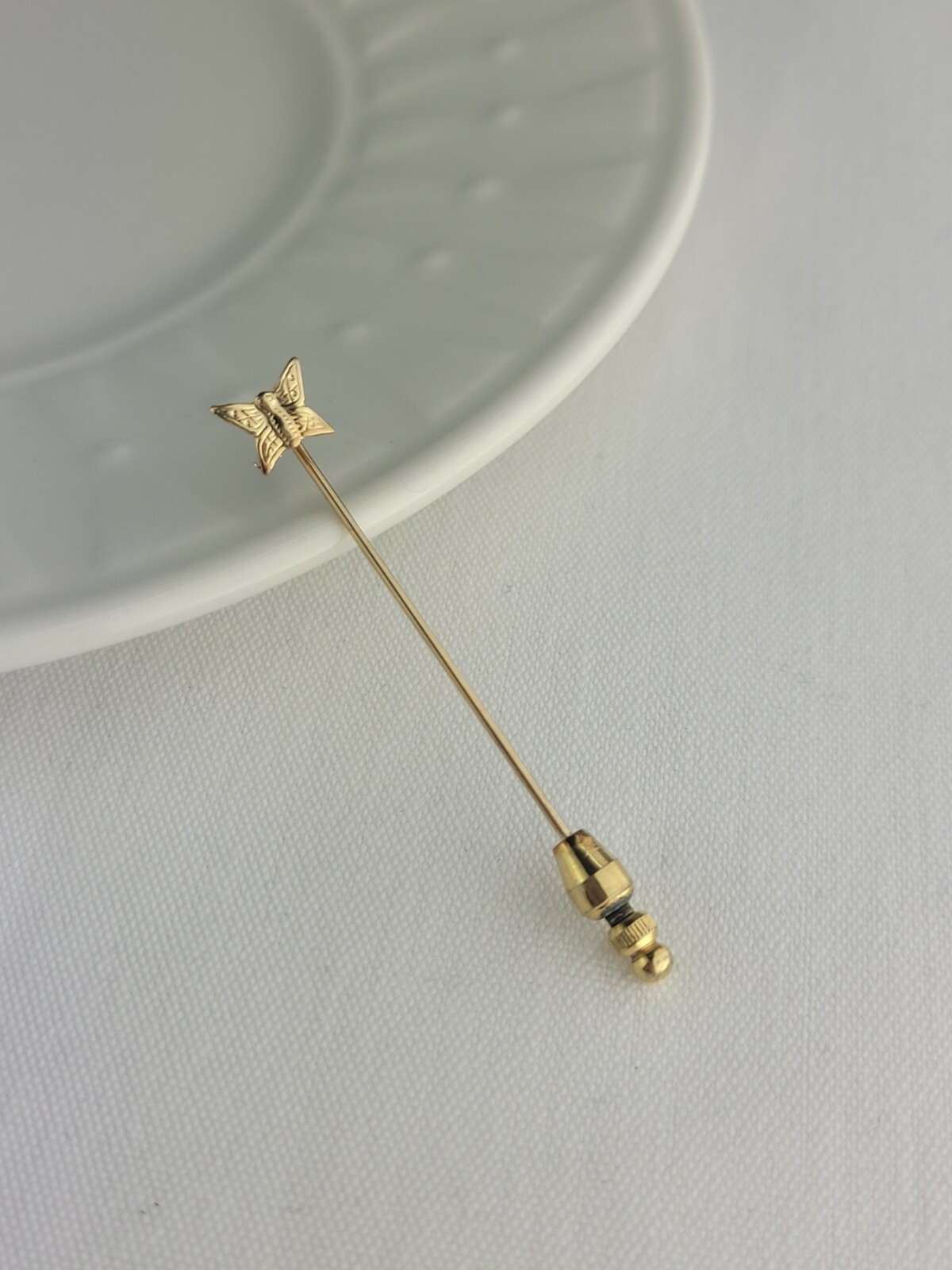 14K Yellow Gold Butterfly Lapel Pin - 1 Gram - Gem
