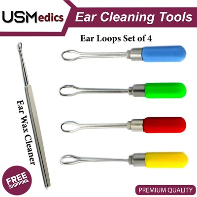 Ear Wax Remover Ear Cleaning Tools Billeau Loops Ear Pick Curettes ...