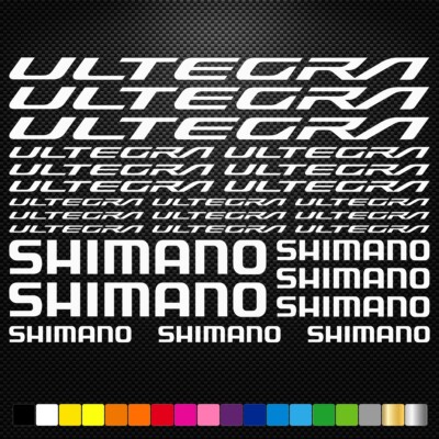 SHIMANO ULTEGRA KIT Vinyl Decals Sticker Sheet Bike Frame Cycle Cycling ...