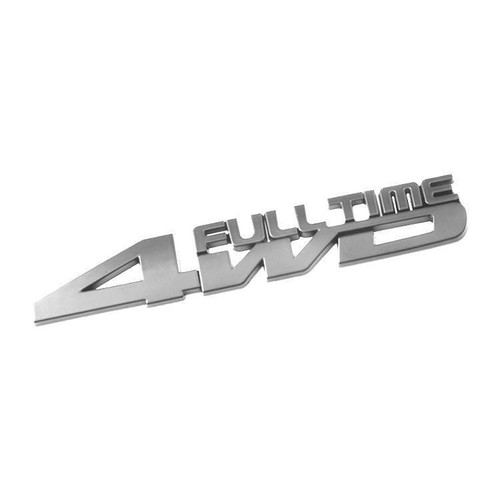 Metal 4WD Full TIME 4 x 4 Wheel Drive Logo Rear Trunk Emblems Badges ...