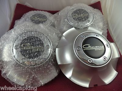Giovanna Wheels Silver Custom Wheel Center Cap #136C (SET OF 4) | eBay
