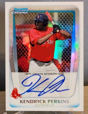 2011 Bowman Chrome Prospect Autograph #BCP189 Kendrick Perkins Auto RC ...