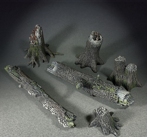 BRITAINS DIORAMA ACCESSORIES 53025 WAR TORN TREES & STUMPS | eBay