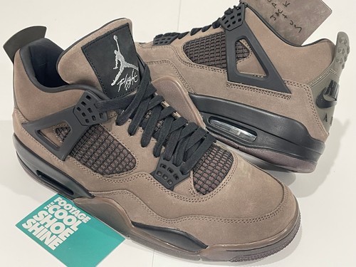NIKE AIR JORDAN IV 4 RETRO OG TRAVIS SCOTT CACTUS JACK MOCHA BLACK BRED ...