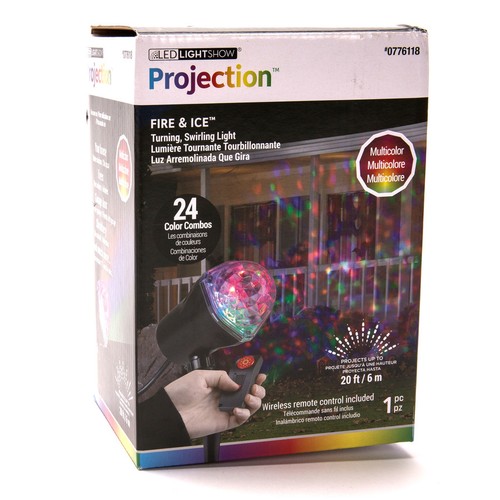 New - Gemmy Lightshow 24 Colors LED Halloween Projector - Remote ...
