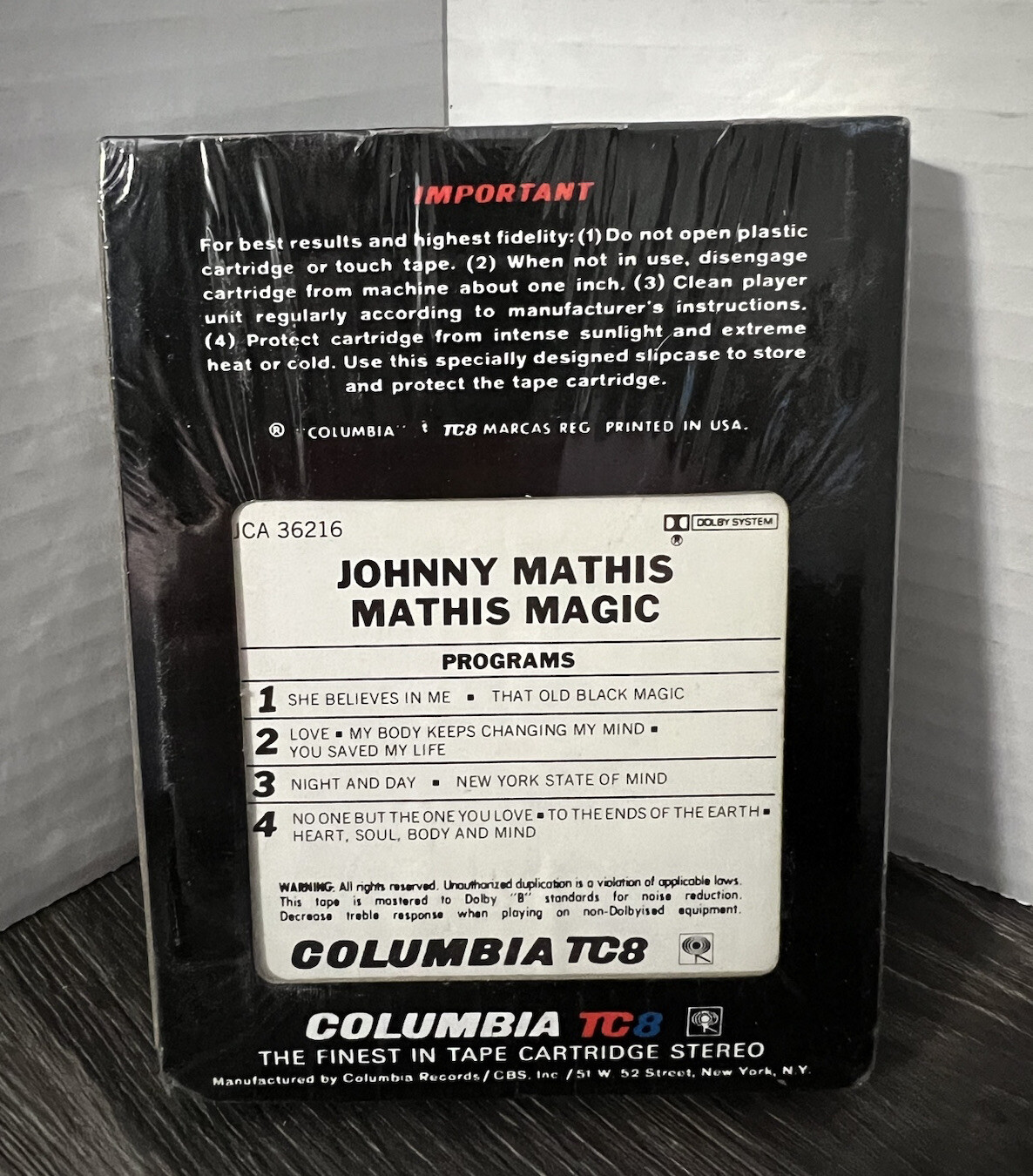 Johnny Mathis- Mathis Magic New Sealed (8-Track Tape) | eBay
