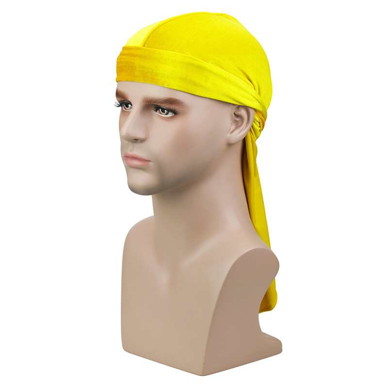 Velvet Durag Silky Headwrap Hat Cap Unisex Premium Du Doo Rag Wave