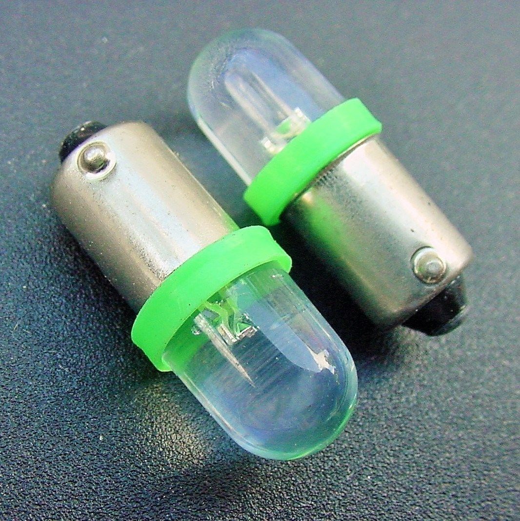 10 Fits Studebaker Green 12V LED Instrument Panel BA9S Light Bulbs ...