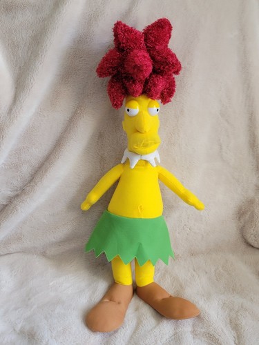 The Simpsons SideShow Bob 23” Red Hair Plush Doll Green Skirt Factory ...