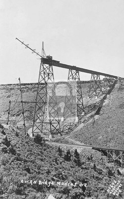 Railroad Train Bridge Construction Madras Oregon OR - Reprint | eBay