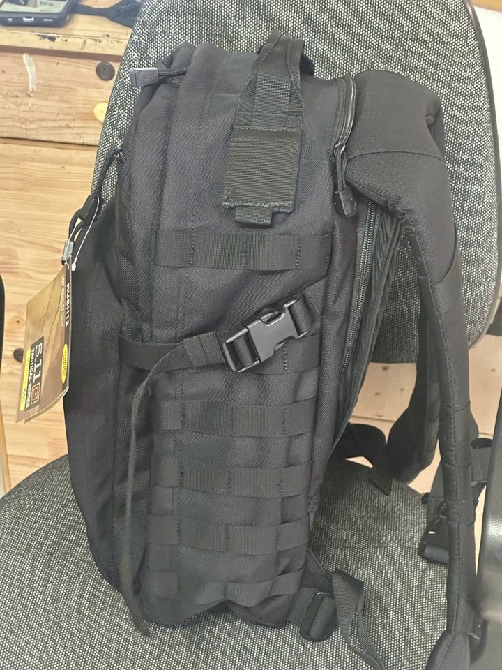 5.11 Tactical Backpack RUSH 12 Black Military Outdoor Pockets Hiking Camping | eBay