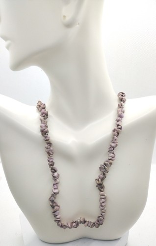 Handmade Purple Shell Beachy Necklace Hawaiian Designer Style Natural ...