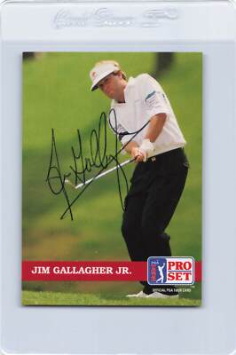 1992 Pro Set Golf #70 Jim Gallagher Jr. Signed Auto *J8695 | eBay