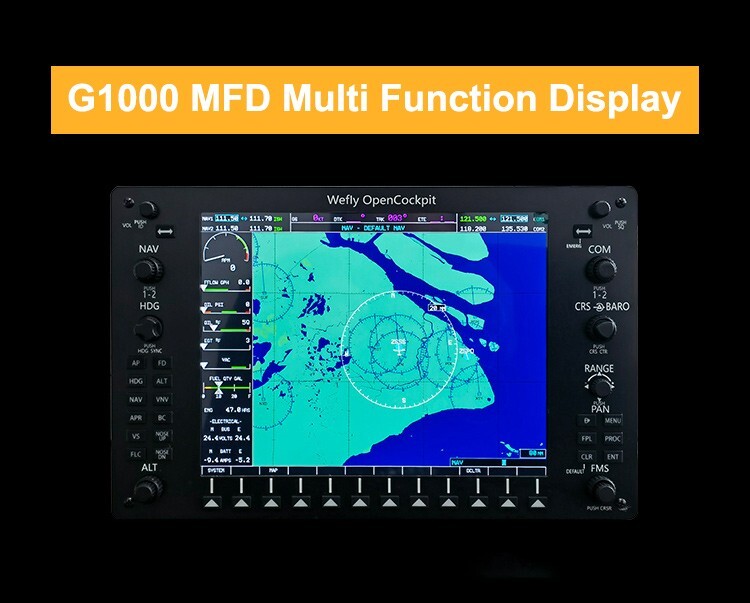 Flight Sim G1000 MFD Display + PFD + Audio Control Panel for Flight ...