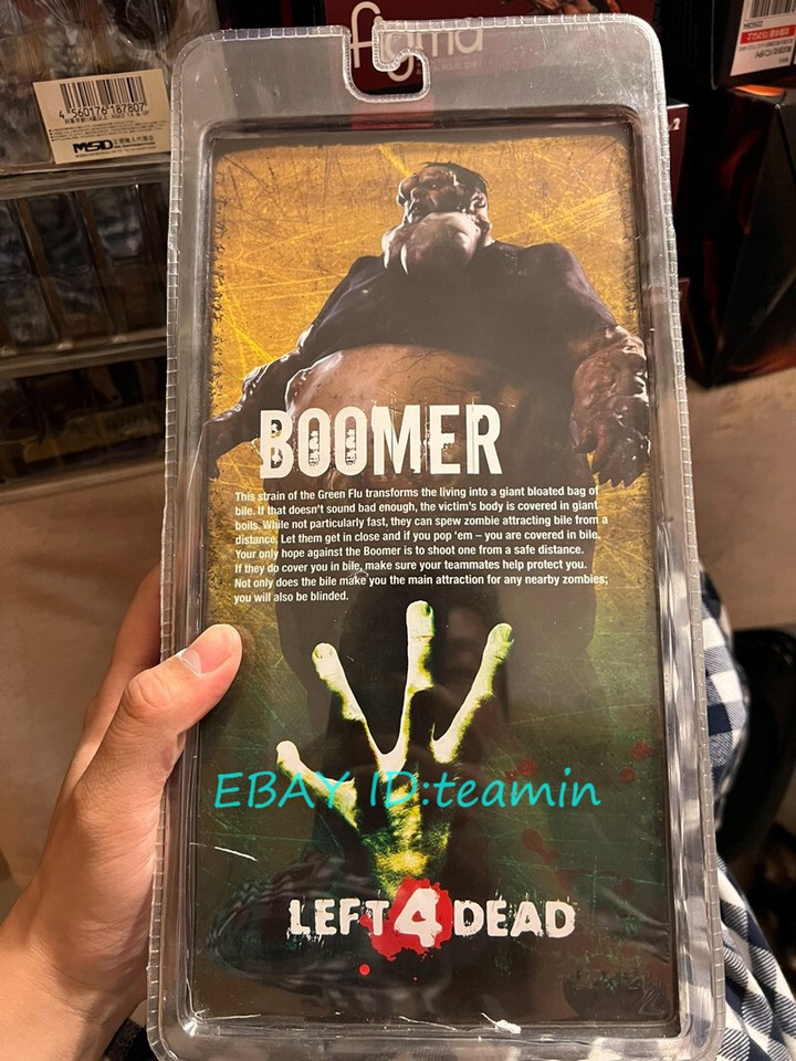 Neca Genuine Left 4 Dead Boomer Zombie 7'' Scale Rare Figure Toys In ...