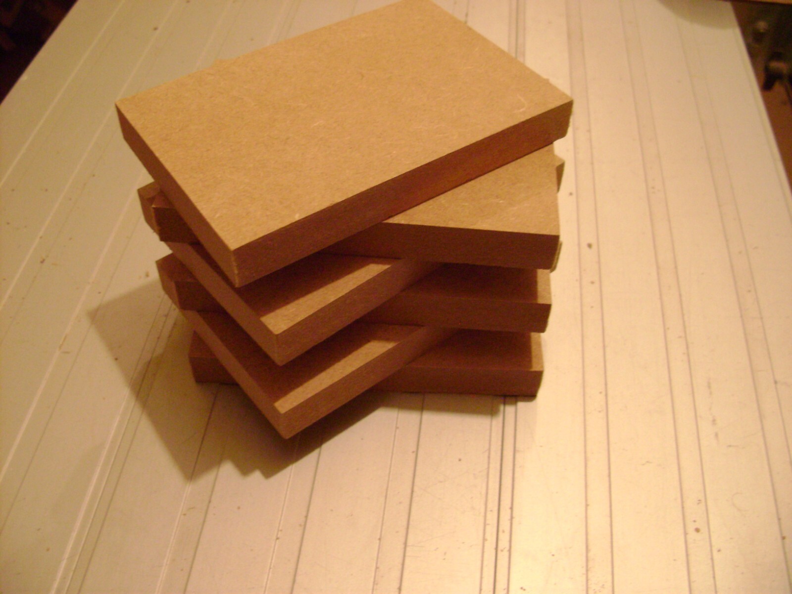 FREE STANDING Wooden MDF Squares/ Rectangle plaques blank Signs Blocks ...