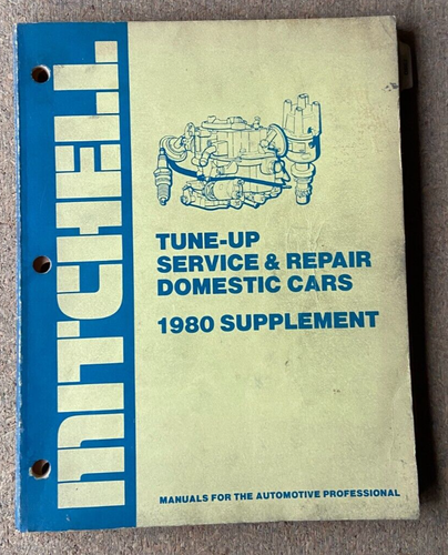 Mitchell Tune-Up Service & Repair Workshop Manual Domestic Cars 1980 Supplement | eBay