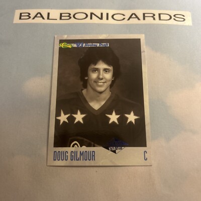 1993 Classic Draft #119 Doug Gilmour card, Toronto Maple Leafs HOF NM+ ...